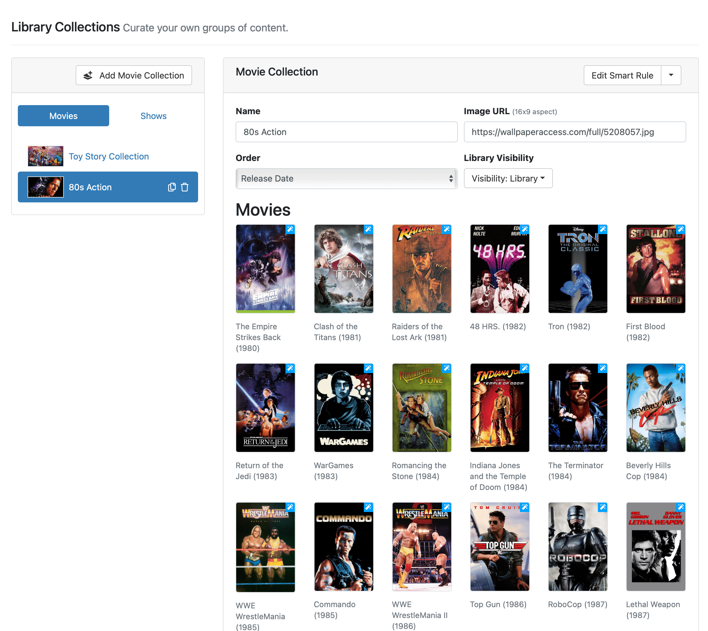 Channels Support - Library Collections
